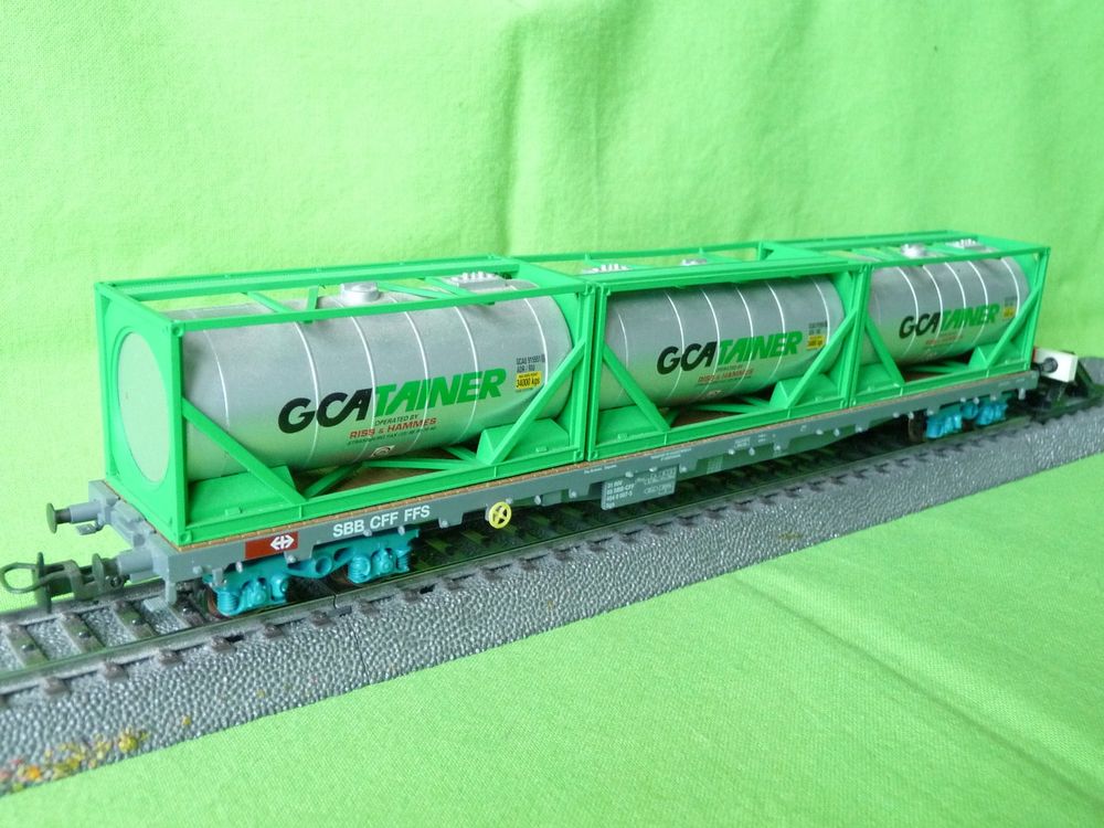 SBB Typ Sgs mit Tankcontainern GCA-Tainer HAG 396 schön evO | Kaufen ...