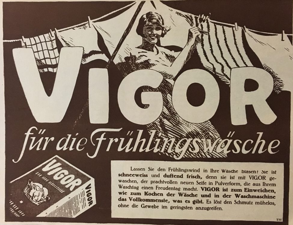 Vintage Reklame, Vigor, 1926 (Gebraucht) in Frauenfeld für CHF 3.5 ...