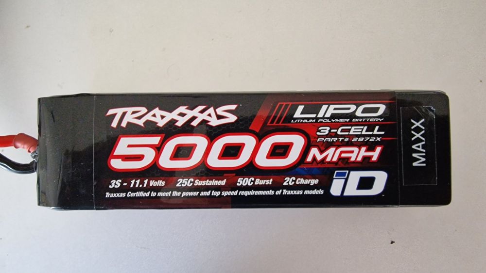 Traxxas Power Cell 5000mAh 11.1v 3-Cell 25C LiPo iD Battery (Gebraucht ...