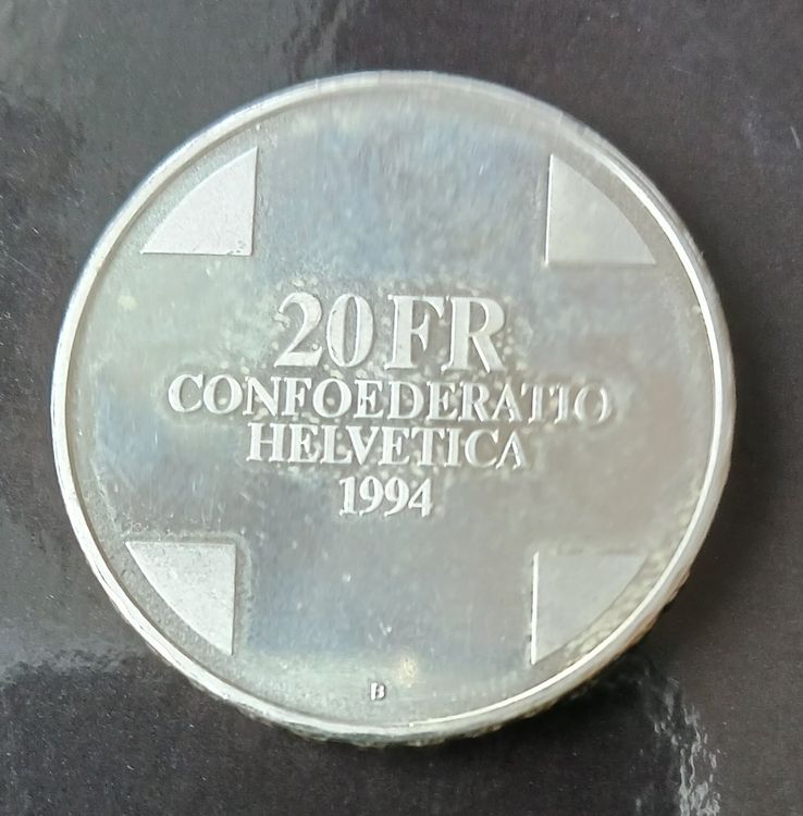 Gedenkmünze Fr 20 1994 | Kaufen auf Ricardo