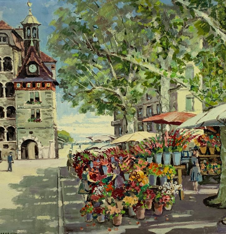 Gemälde Strassenszene unleserlich Signiert (Gebraucht) in Root für CHF 110 – mit Lieferung auf ...