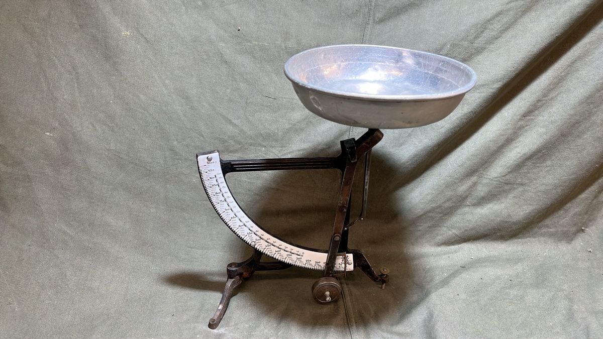 Alte Briefwaage bis 1000g, Email Skala, Model Maul CONCAV (Gebraucht ...