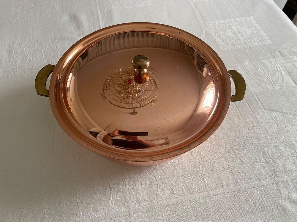 ALTE KUPFER TOPF 9x26 MIT DEKEL | Kaufen auf Ricardo