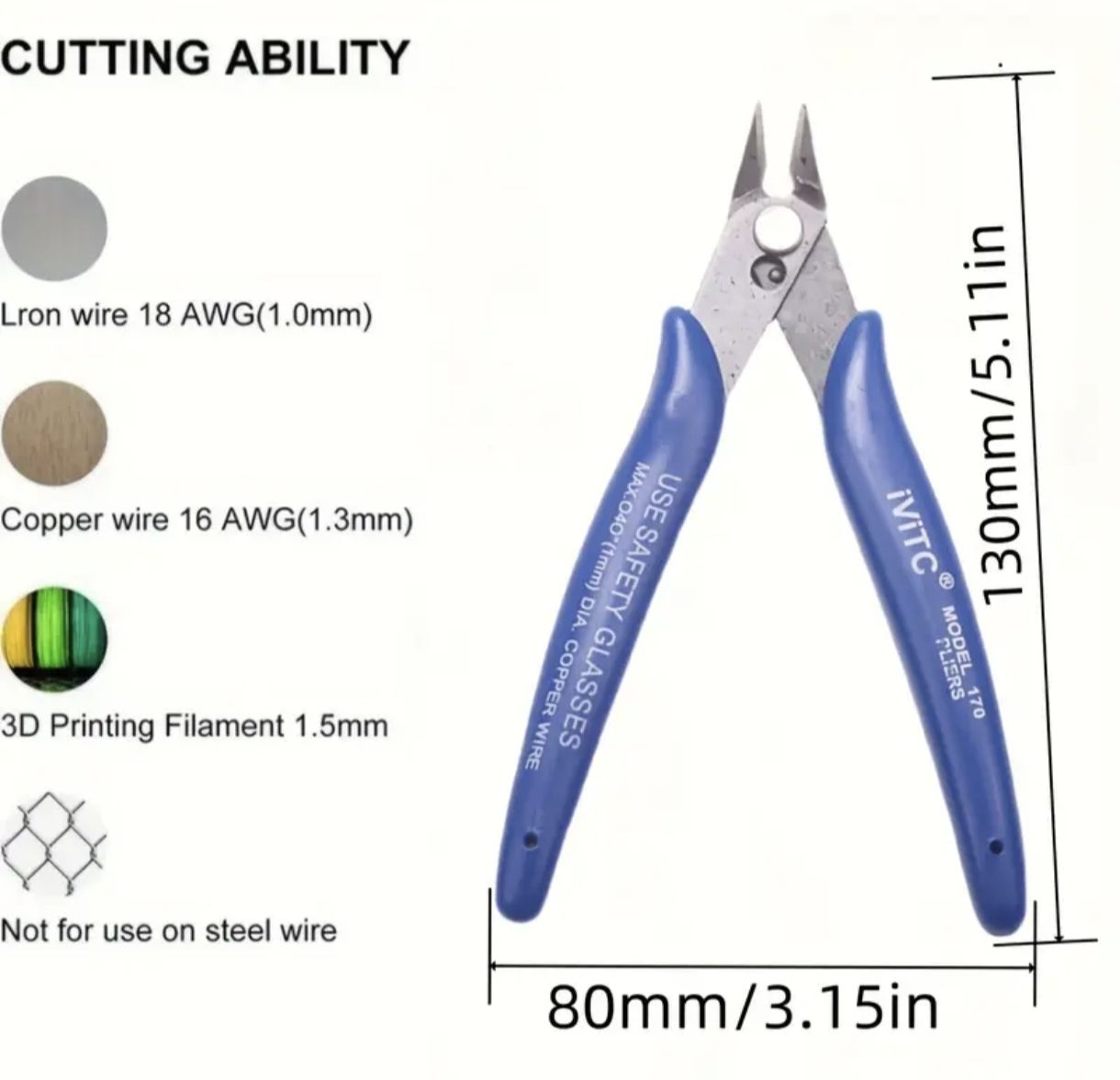Mini-Seitenschneider, für Elektronik, Kabel & 3D-Druck – Neu (Neu ...