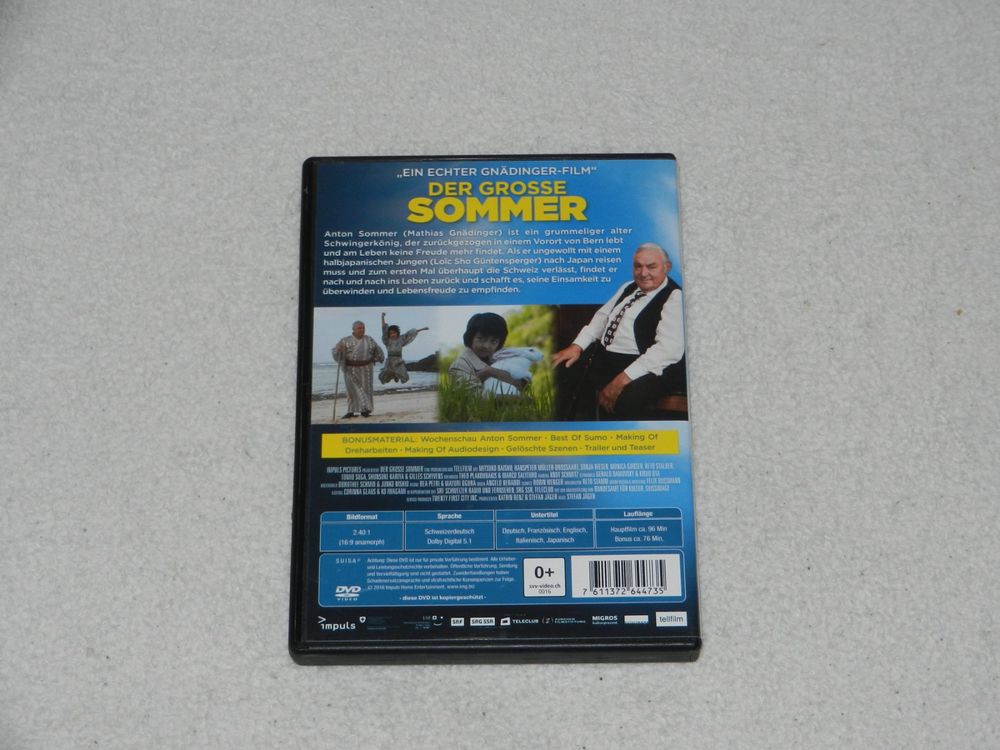 DVD MATHIAS GNÄDIGER - DER GROSSE SOMMER von STEFAN JÄGER | Kaufen auf Ricardo