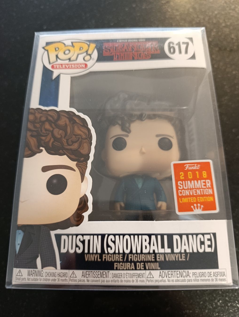 Funko Pop Stranger Things 617 Dustin Snowball Dance Rare (Neu (gemäss ...