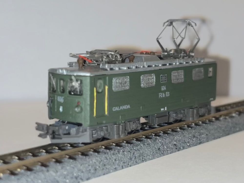 RhB Ge 4/4‘ 604 „Calanda“ grün - Kato, Spur N, Eigenbau | Kaufen auf Ricardo