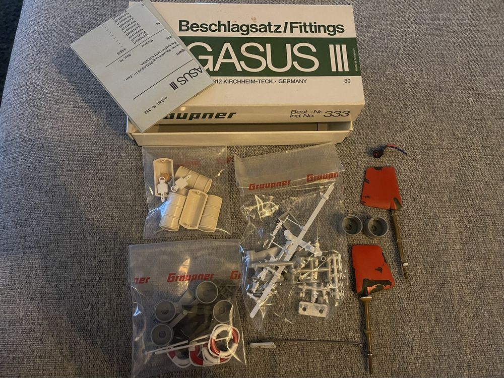 4x Pegasus III 3 Graupner Beschlagsatz Modellschiff zubehör | Kaufen ...