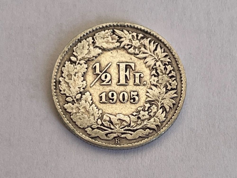 Superbe pièce ½ Fr HELVETIA 1905 en Argent | Kaufen auf Ricardo