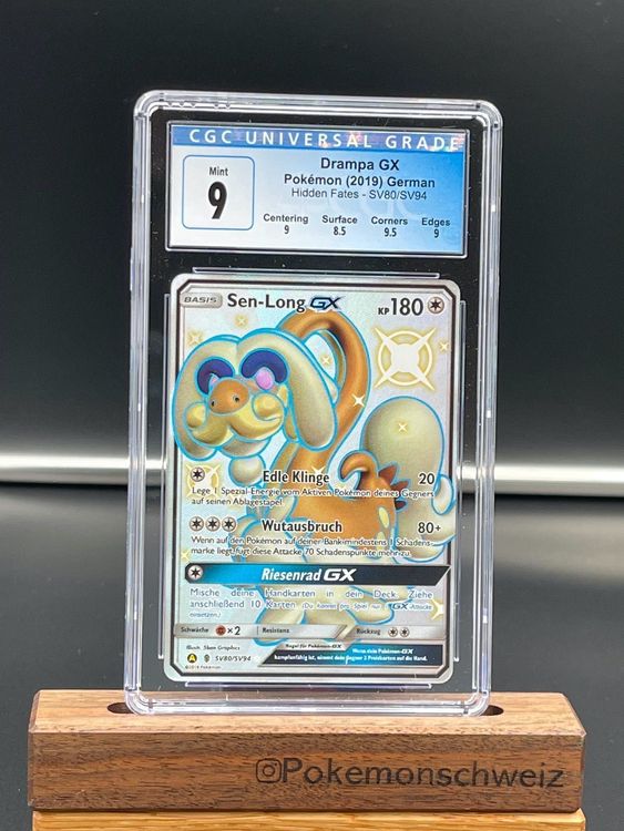 Pokemon Sen-Long GX Shiny Fullart CGC 9 (Gebraucht) in Lohn/SH für CHF ...