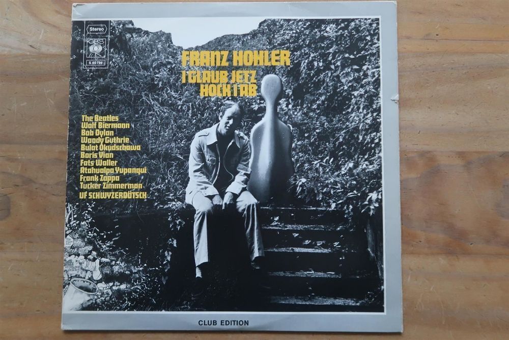 FRANZ HOHLER - I GLAUB JETZ HOCK I AB - VINYL LP (Gebraucht) in Basel ...