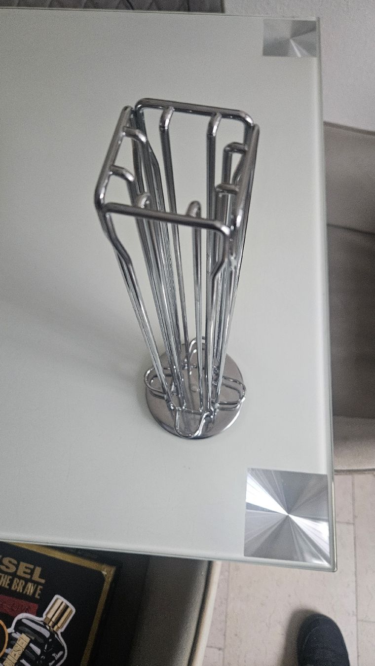 DELIZIO capsule holder. Silver, good condition. (Neu (gemäss ...