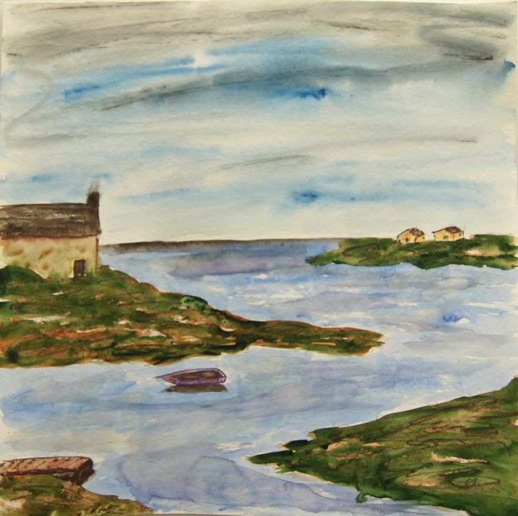 Aquarell: Küste (Neu (gemäss Beschreibung)) in Fribourg für CHF 8 – mit Lieferung auf Ricardo kaufen