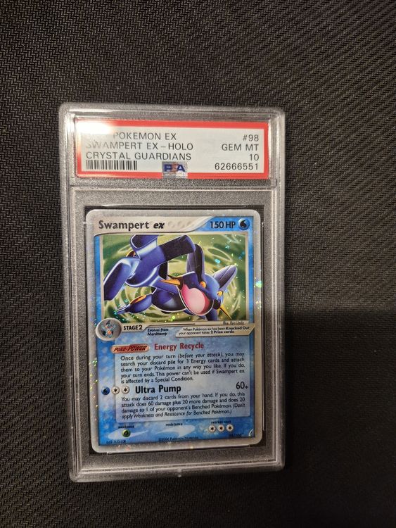 Pokemon Crystal Guardians Swampert EX PSA 10 EN (Gebraucht) in Gwatt ...