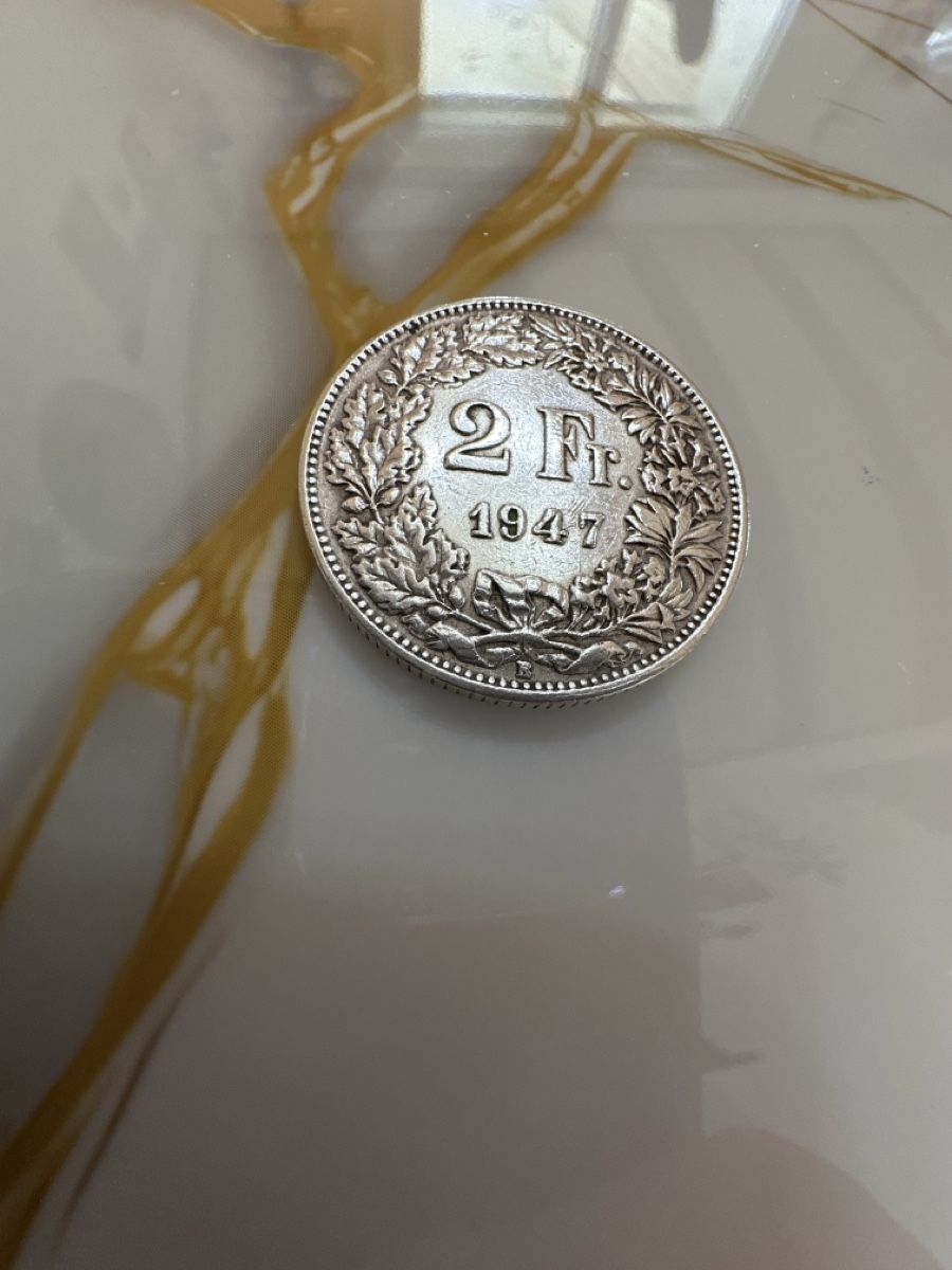 2 Franken 1947 Silber Rar (Gebraucht) in Flumenthal für CHF 17 – mit ...