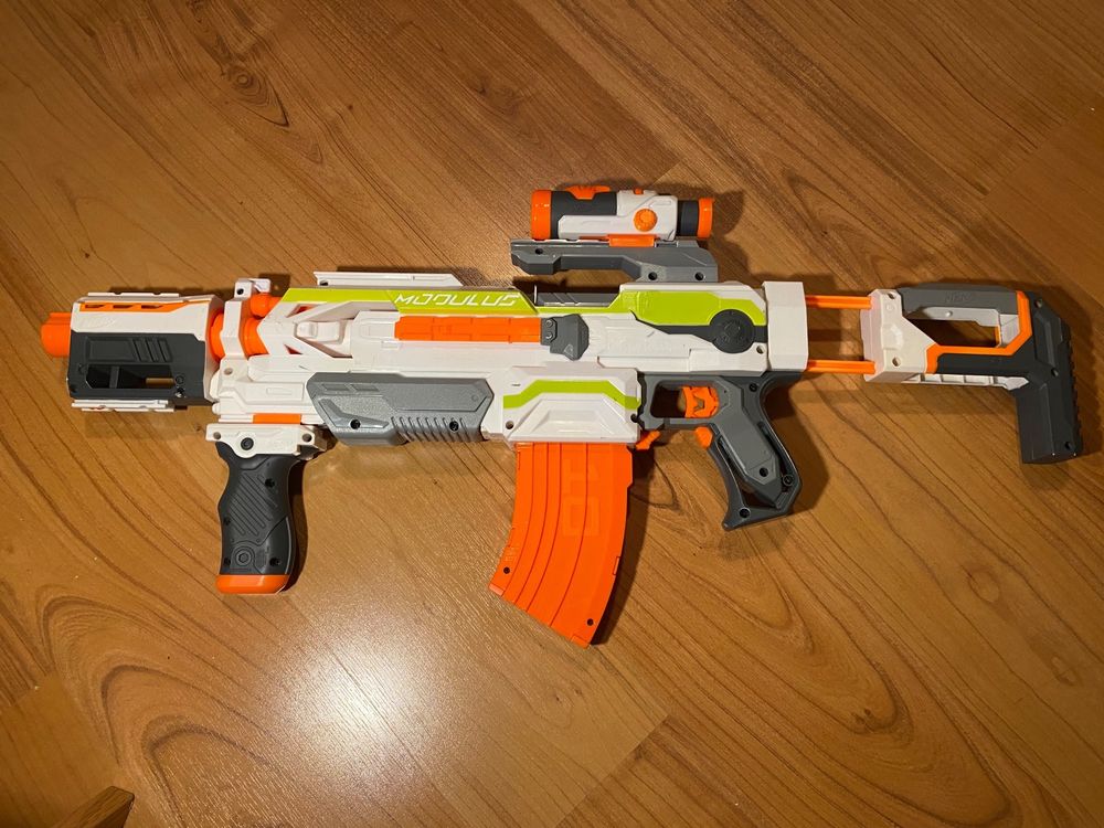 Nerf Modulus ECS-10 mit vollständigem Zubehör | Kaufen auf Ricardo