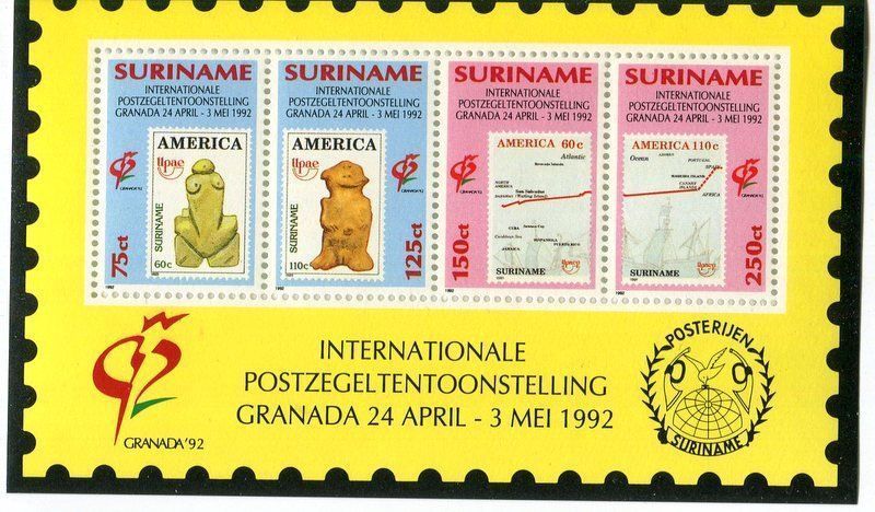 Block "Briefmarkenausstellung". Suriname (Neu und originalverpackt) in ...