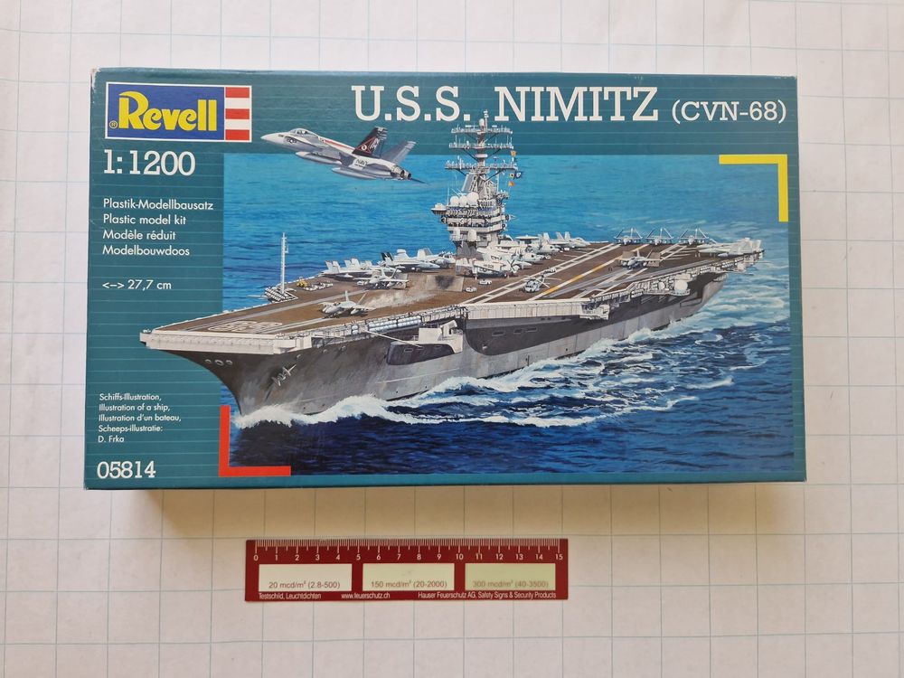 Revell U.S.S. Nimitz CVN-68 Flugzeugträger 1:1200 neuwertig (Neu ...