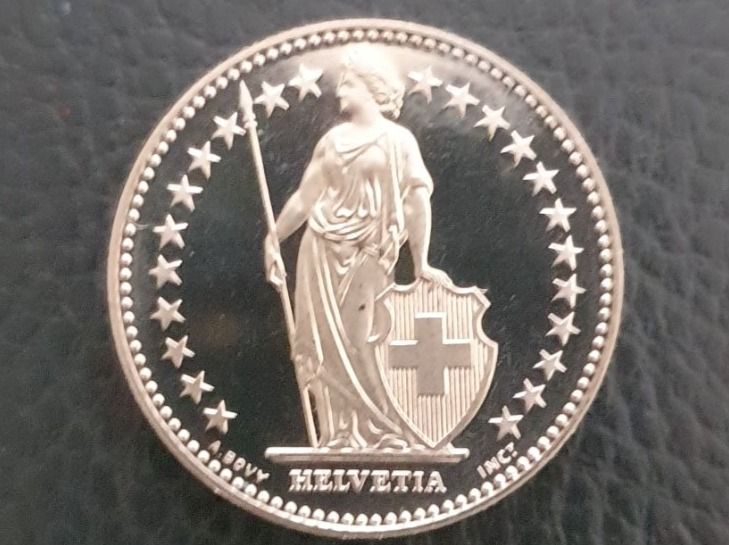 2 Franken 1992 stgl. Cu/Ni (Neu (gemäss Beschreibung)) in Biel/Bienne für CHF 7.5 – mit ...