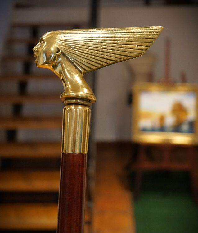 IMPOSANTER GEHSTOCK GEIST DES WINDES BRONZE SKULPTUR FIGUR (Gebraucht) in Vettweiß für CHF 136 ...