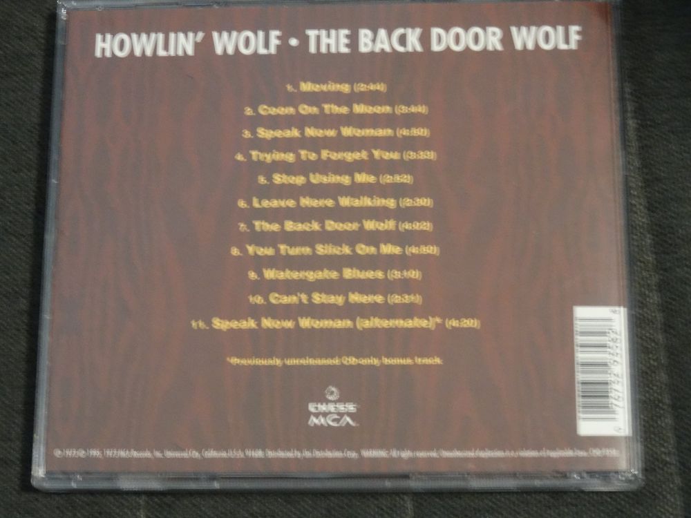 Howlin Wolf - The Back Door Wolf CD (Gebraucht) in Olten für CHF 3 ...