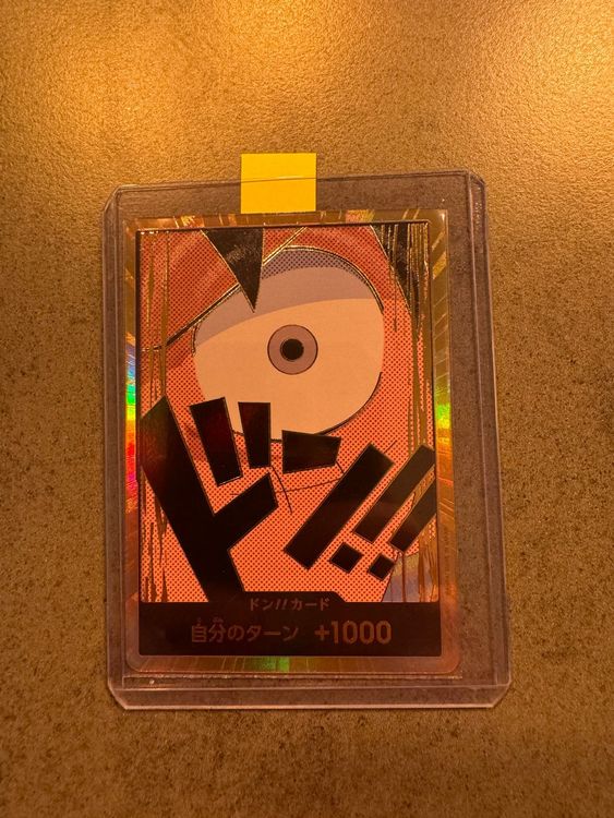 One Piece TCG Gold Holo Don Luffy PRB01 JP (Neu (gemäss Beschreibung ...