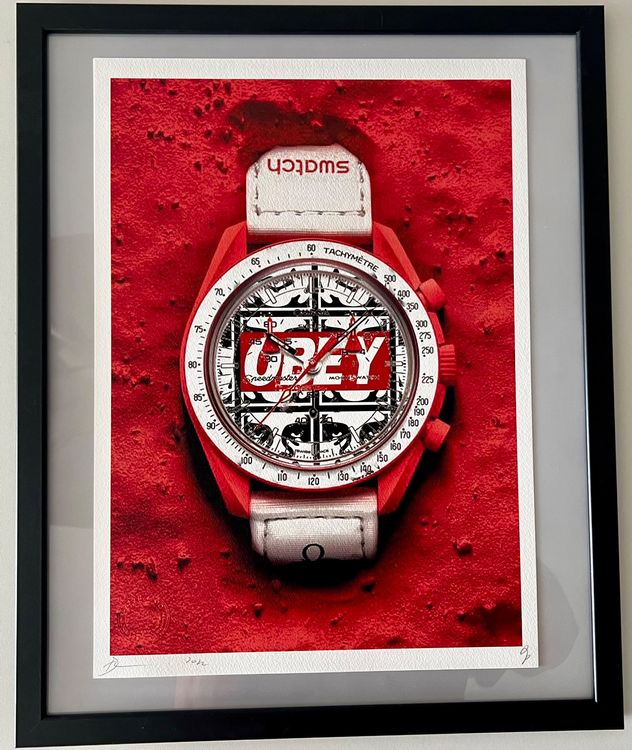 DEATH NYC Pop Art „Mission to Mars & OBEY“ rare AP + cadre (Neu und ...