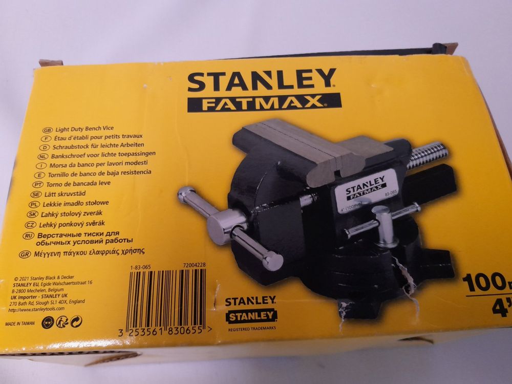 STANLEY Fatmax Schraubstock 100 mm (Neu (gemäss Beschreibung)) in ...
