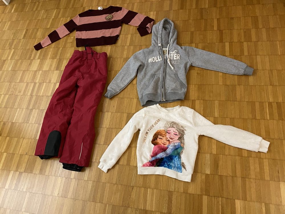 Mädchen Kleider packet Winter 134 - 4 teilig inkl Ski Hosen (Gebraucht ...