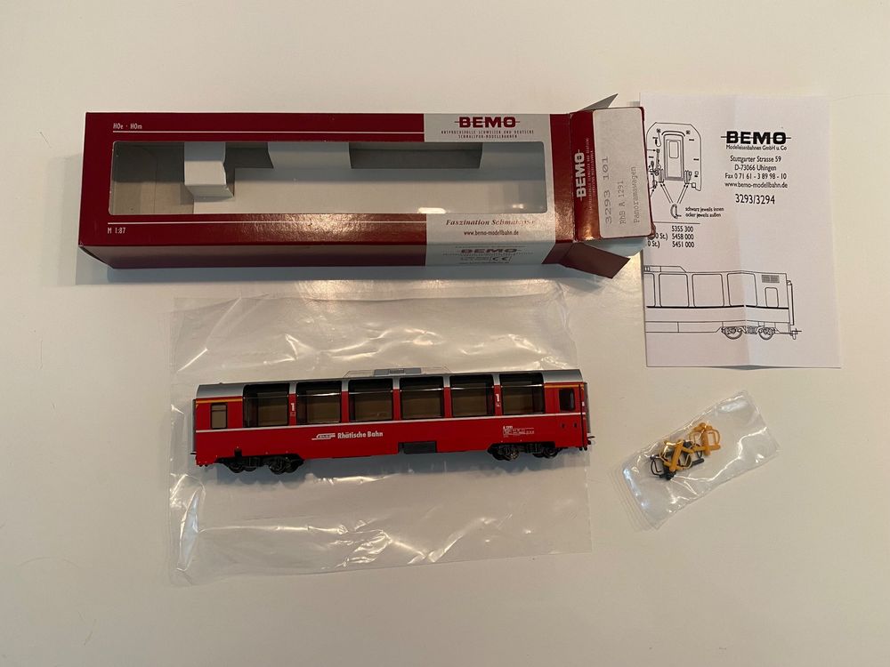 Panoramawagen Bemo RhB A 1291 3293 101 | Acheter sur Ricardo