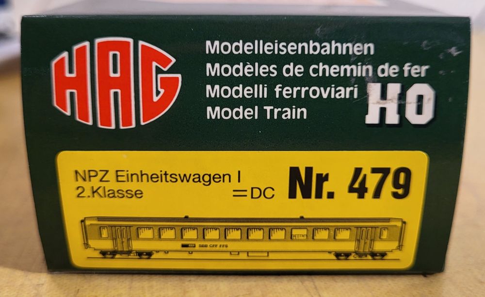 HAG 479 - SBB - NPZ - EW I - 2.Klasse (Gebraucht) in Biel/Bienne für CHF 71 – mit Lieferung auf ...