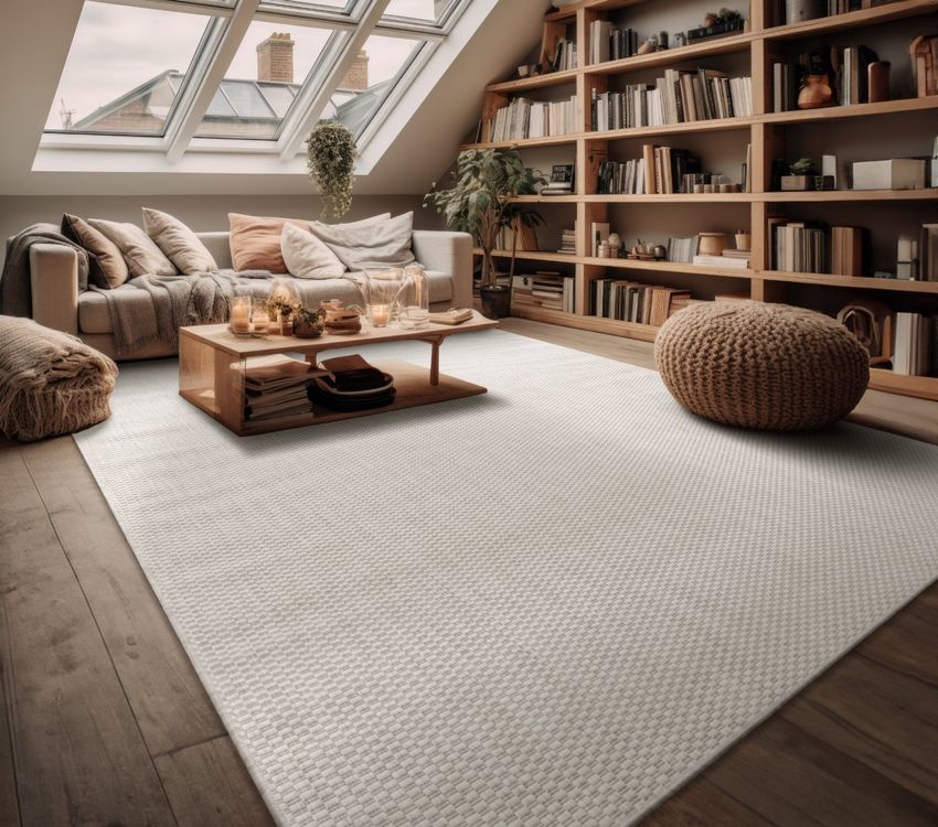 AUF RECHNUNG 160x220 cm! In - & Outdoor Teppich Uni Beige (Neu und ...