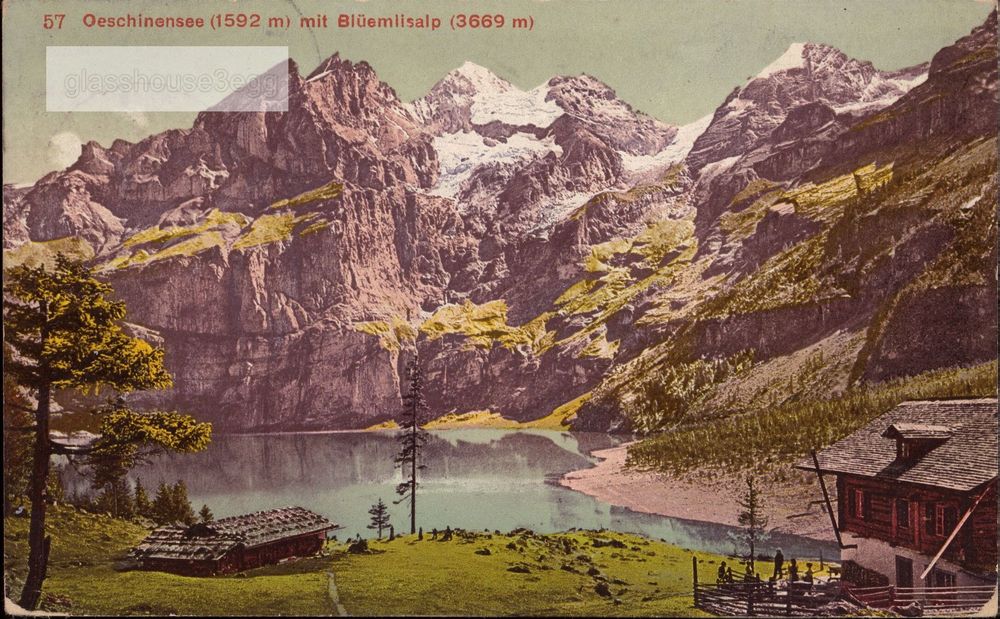 AK 1903 Oeschinensee mit Blüemlisalp | Kaufen auf Ricardo
