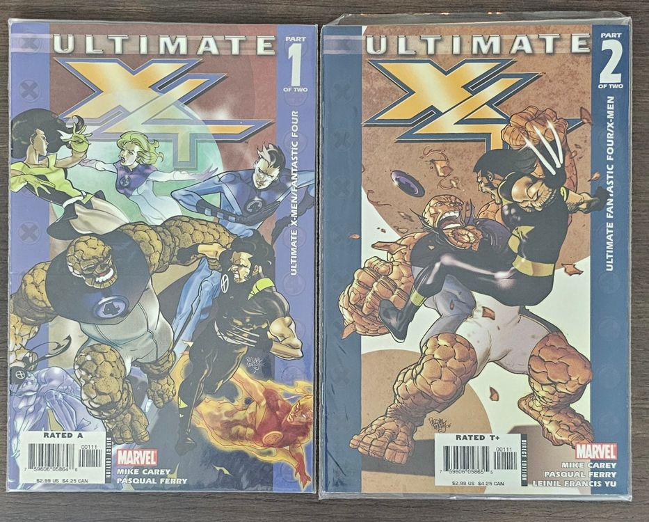 ULTIMATE X4 #1-2 Complete Set! X-men + Fantastic Four Marvel (Neu ...