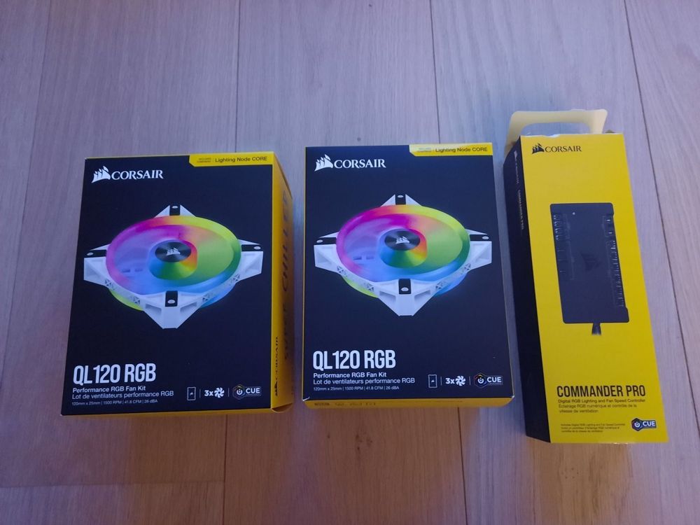 Corsair iCUE QL120 RGB/Corsair Commander (Neu (gemäss Beschreibung)) in ...