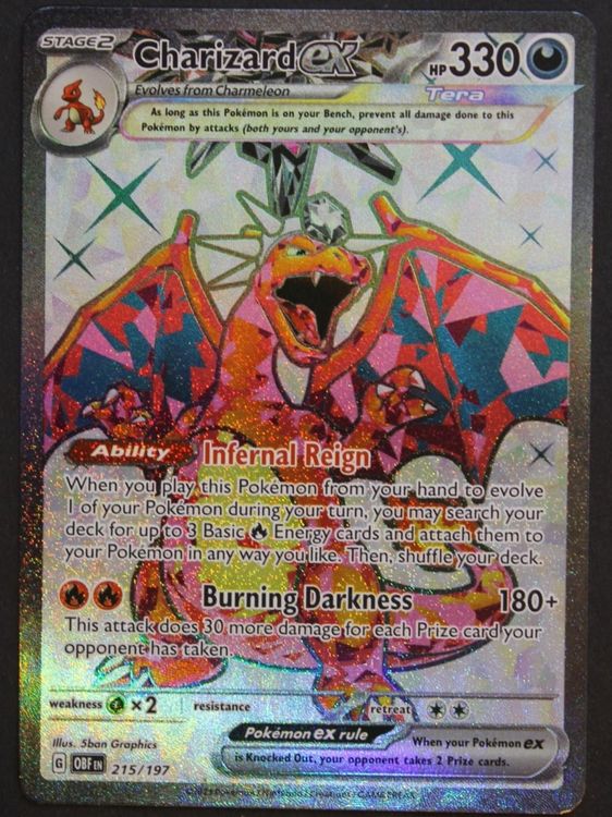 Pokémon Charizard ex (OBF 215) EN (Neu (gemäss Beschreibung)) in Sarnen ...