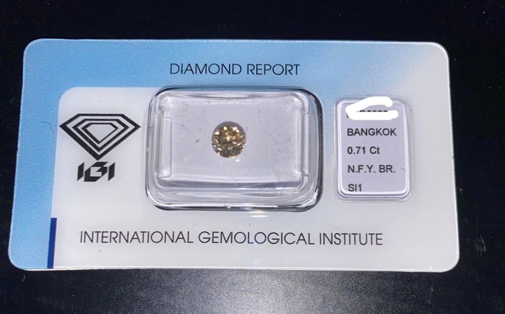 Diamond diamant sl1 0.71ct Yellow brun | Kaufen auf Ricardo