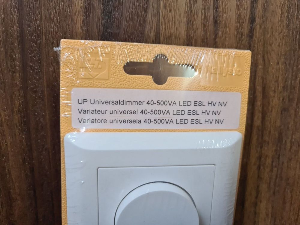 Hager Universaldimmer 40-500VA LED ESL HV LV weiss (Neu und ...