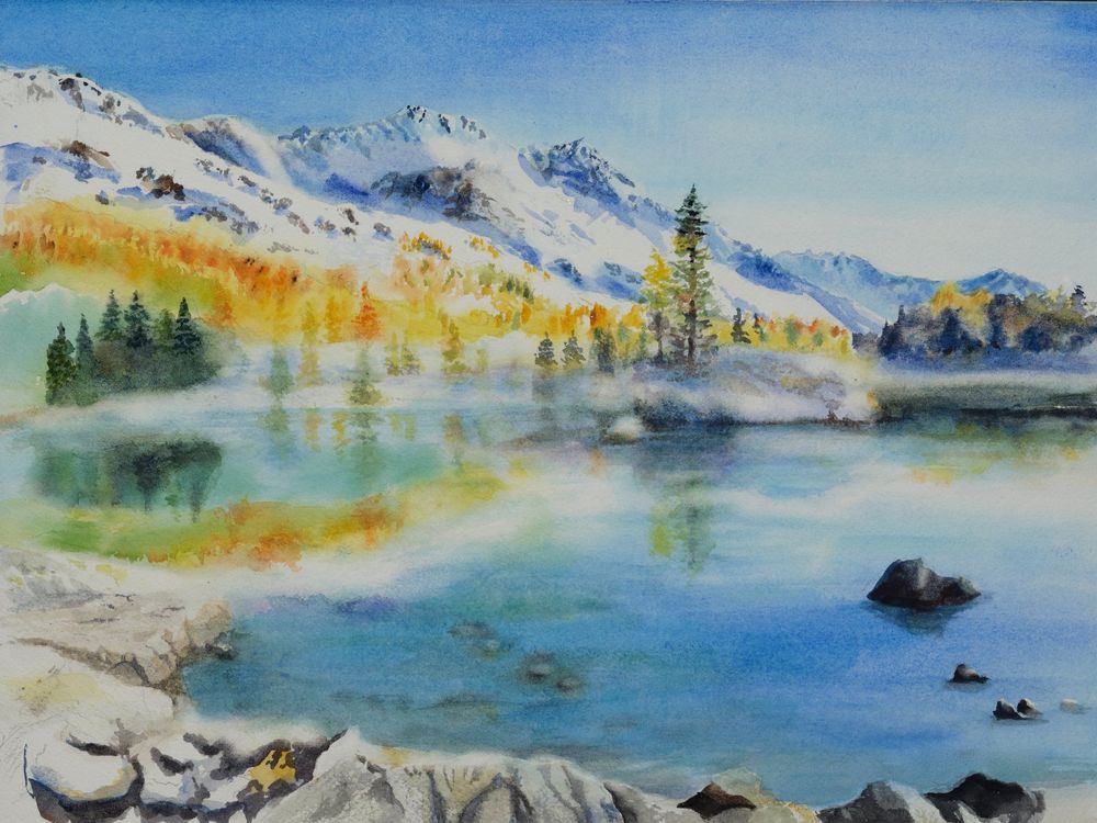 Aquarell Bild Saoseo See, Original (Neu und originalverpackt) in Wald ZH für CHF 70 – mit ...