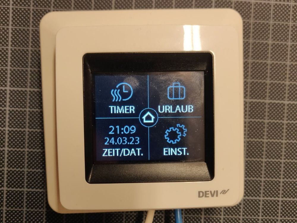 DEVIreg Touch - programmierbarer Thermostat mit Fühler (Gebraucht) in ...