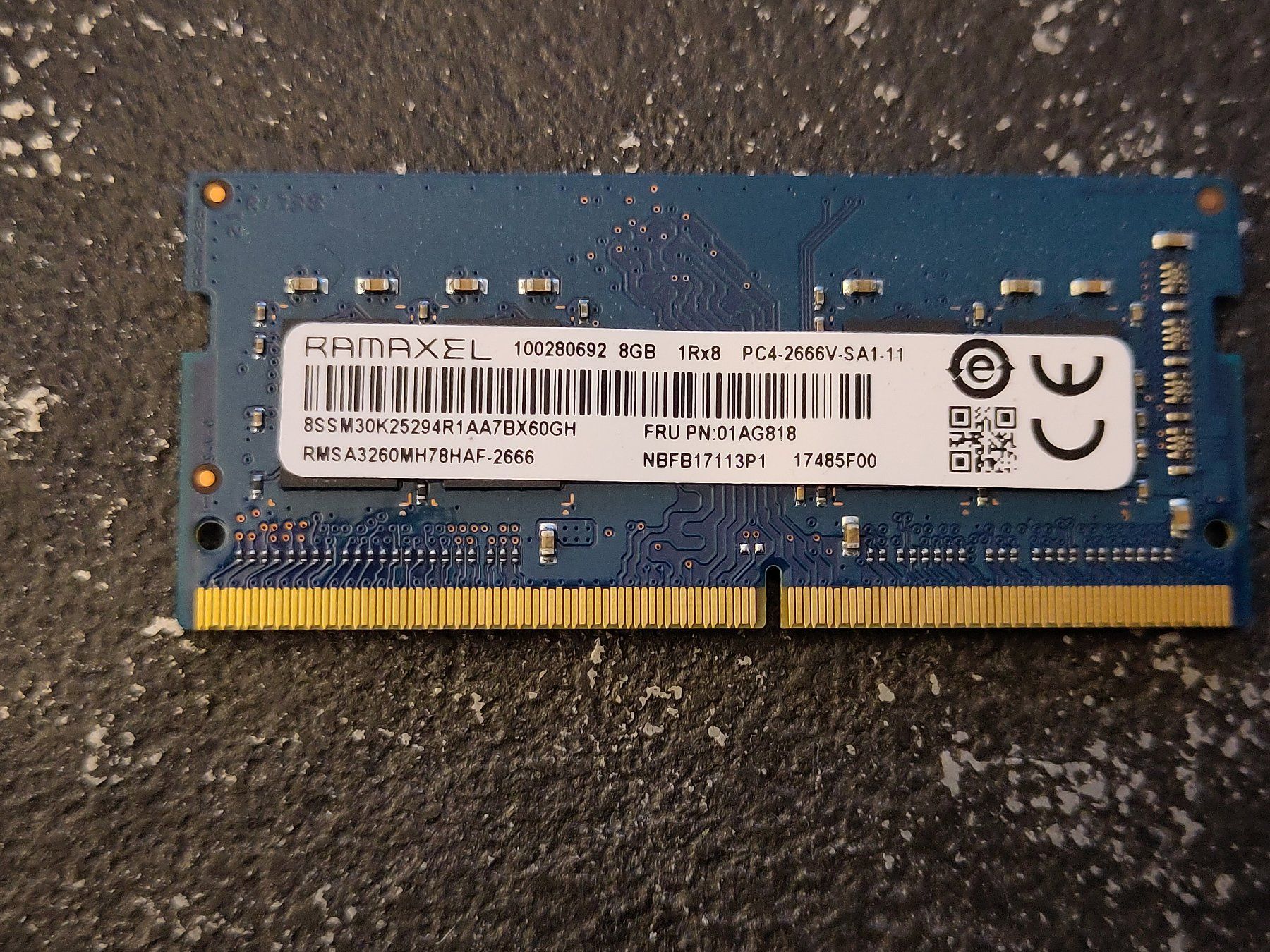 RAM 8 Go DDR 4 2667 Mhz, marque Ramaxel (D'occasion) à Arzier-Le Muids ...