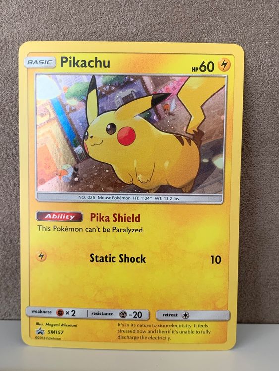 Pikachu Holo Promo ENG Pokemon SM157 | Kaufen auf Ricardo