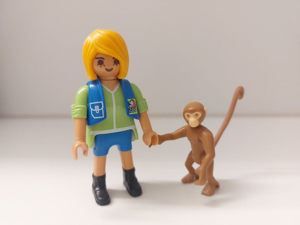 PLAYMOBIL Figur Zoowärterin mit Affe (Gebraucht) in Balterswil für CHF ...