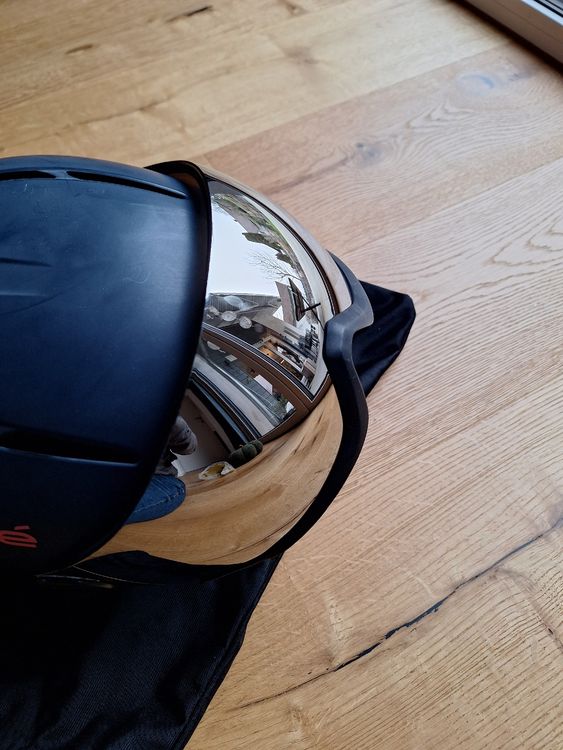 bollé Skihelm (52-54) mit Visier, fast neu (Neu (gemäss Beschreibung ...
