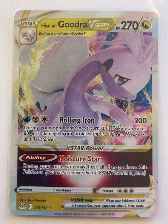 Pokemon Hisuian Goodra VStar 136/196 Lost Origin EN | Kaufen auf Ricardo