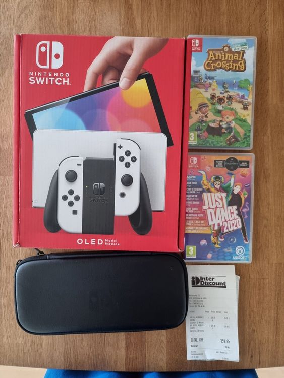 Nintendo Switch OLED 64GB + 2 Spiele Wie neu ab 1fr (Neu (gemäss ...