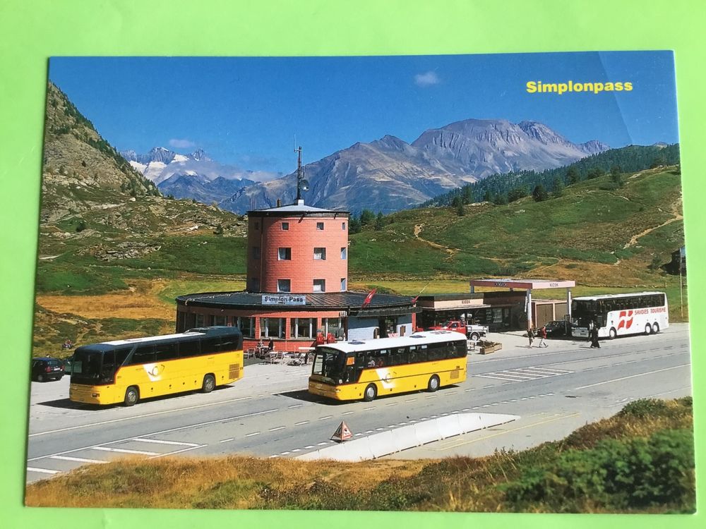 AK Postauto Autobus Saurer FBW Simplon simplonpass Mercedes | Kaufen auf Ricardo
