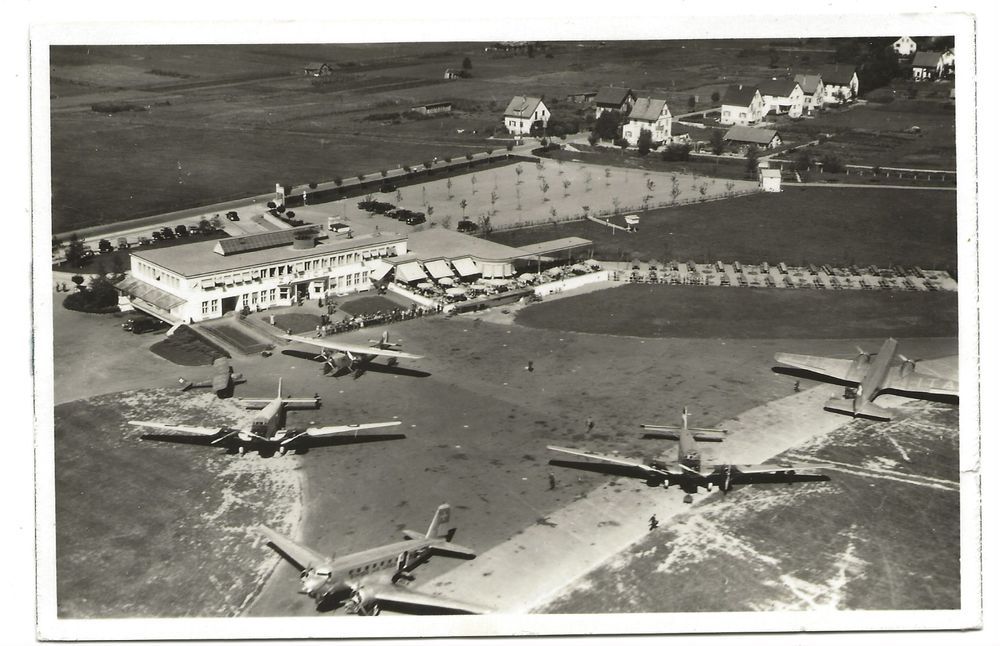 Dübendorf (ZH) Aviatik - Flugaufnahme - Swissair Photo 1936 (Gebraucht ...
