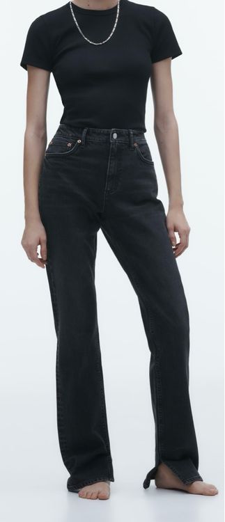 Full length high rise trf Zara Jeans Gr. 38 (neu/ungetragen) (Neu und ...