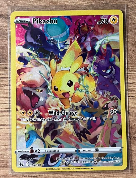 Pikachu SECRET RARE 160/159 Pokemon Crown Zenith (Gebraucht) in ...